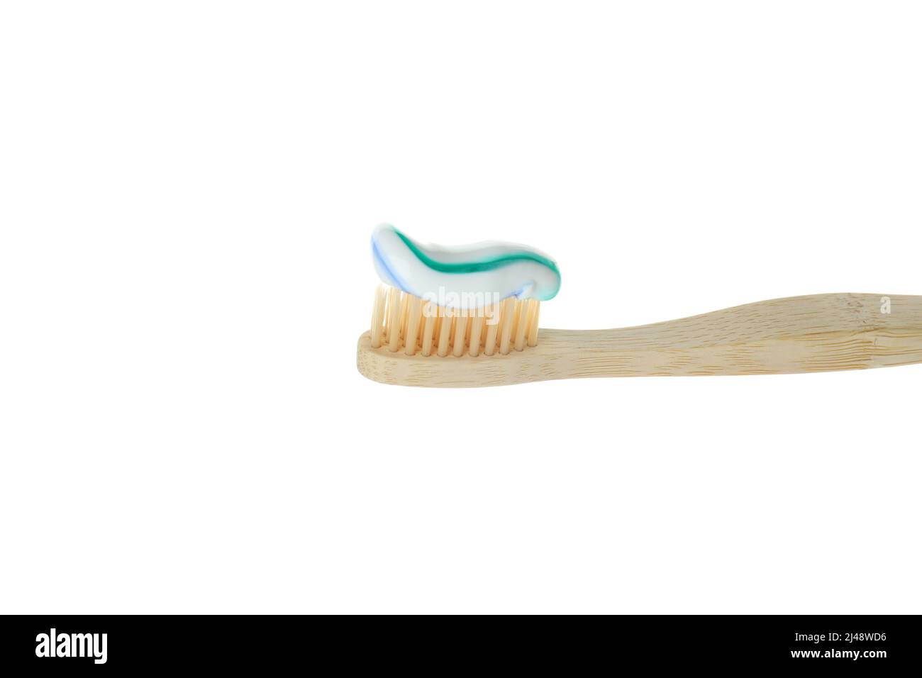 Toothbrush with toothpaste isolated on white background Stock Photo - Alamy