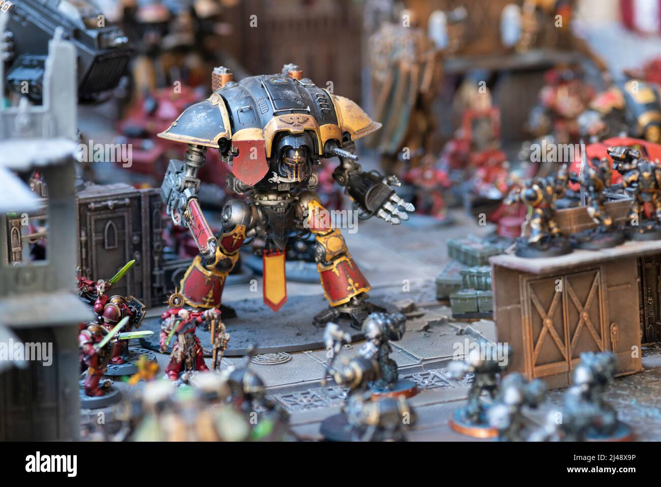 Set of Playing Action Figures, Warhammer 40,000 Miniature Figure Stock ...