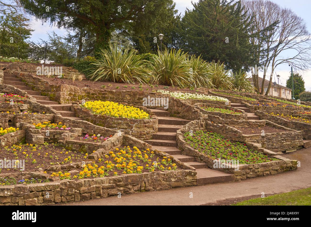 Stapenhill Gardens in Burton upon Trent, Staffordshire, UK Stock Photo ...