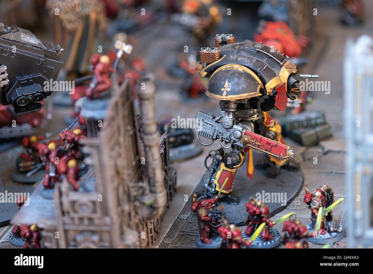 Set of Playing Action Figures, Warhammer 40,000 Miniature Figure Stock ...