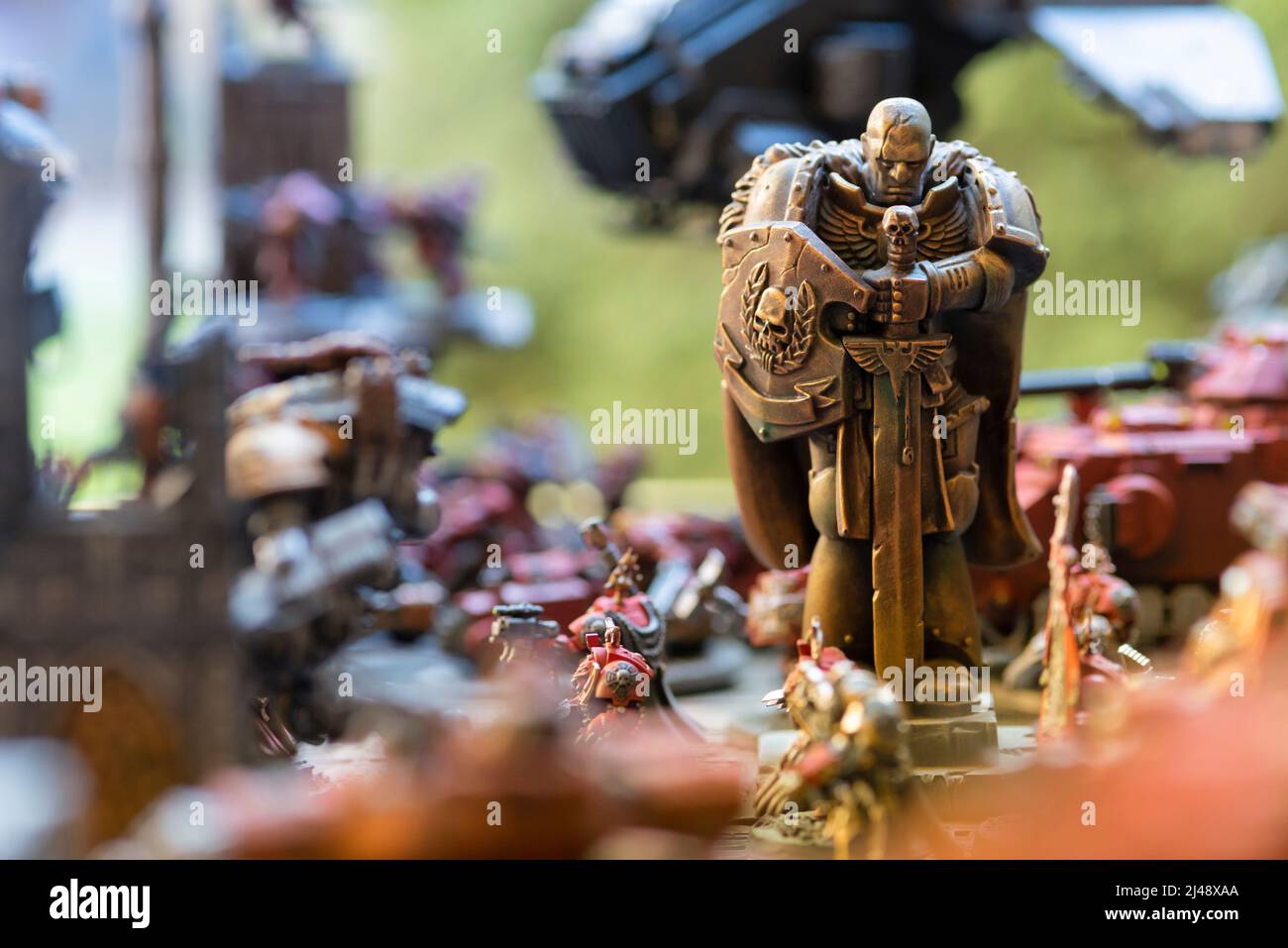Set of Playing Action Figures, Warhammer 40,000 Miniature Figure Stock ...