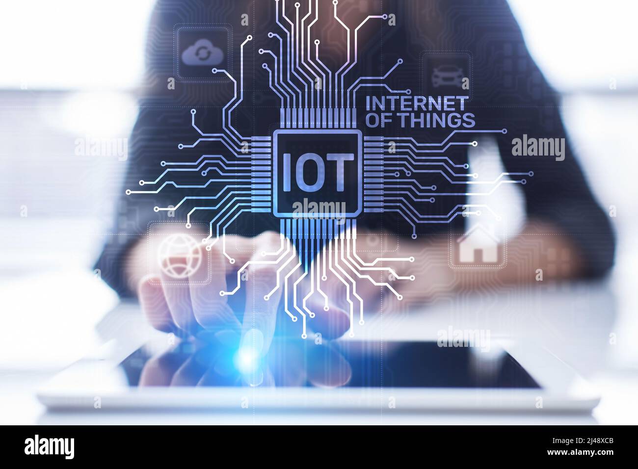 IOT Internet of things Digital transformation Modern Technology concept ...