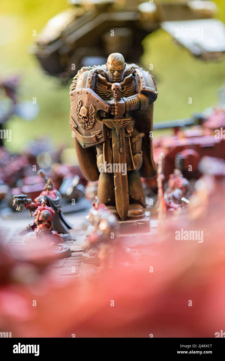 Set of Playing Action Figures, Warhammer 40,000 Miniature Figure Stock ...