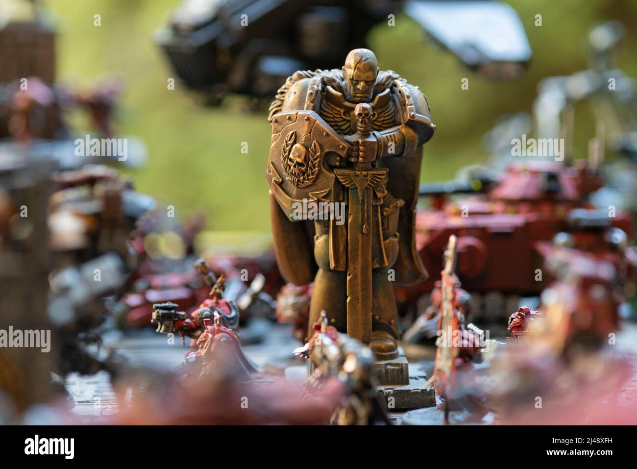 Set of Playing Action Figures, Warhammer 40,000 Miniature Figure Stock ...