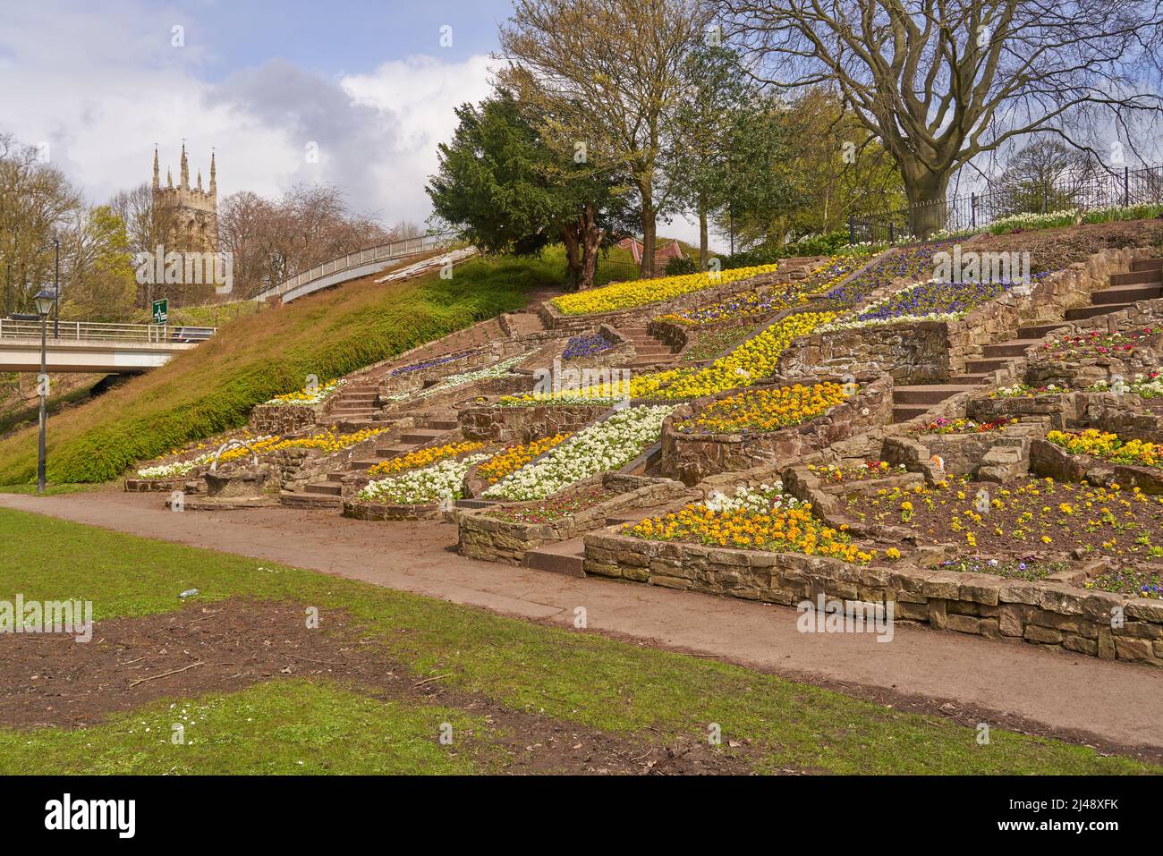 Stapenhill Gardens in Burton upon Trent, Staffordshire, UK Stock Photo ...