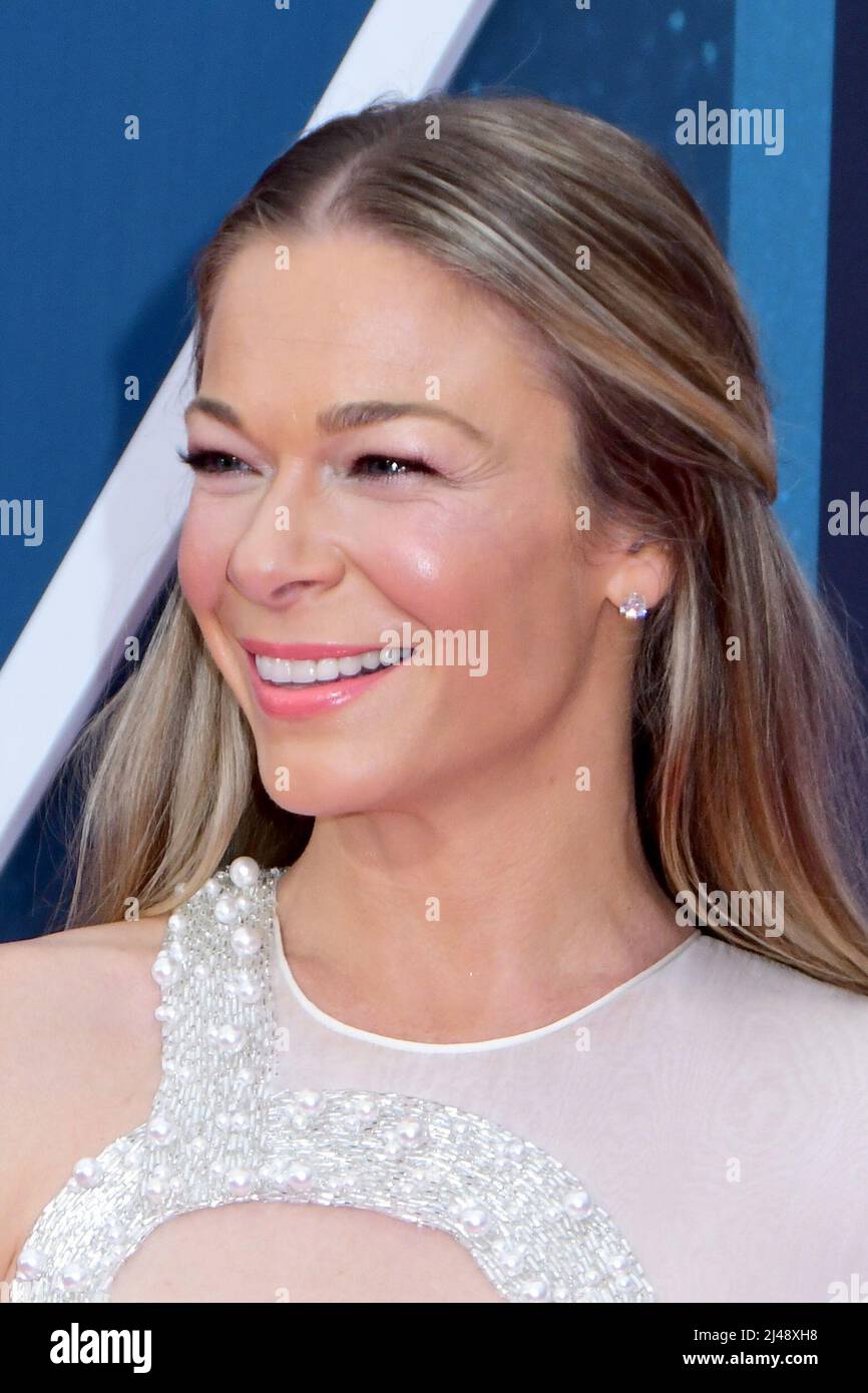11 April 2022 - Nashville, Tennessee - LeAnn Rimes. 2022 CMT Music Awards held at Nashville ...