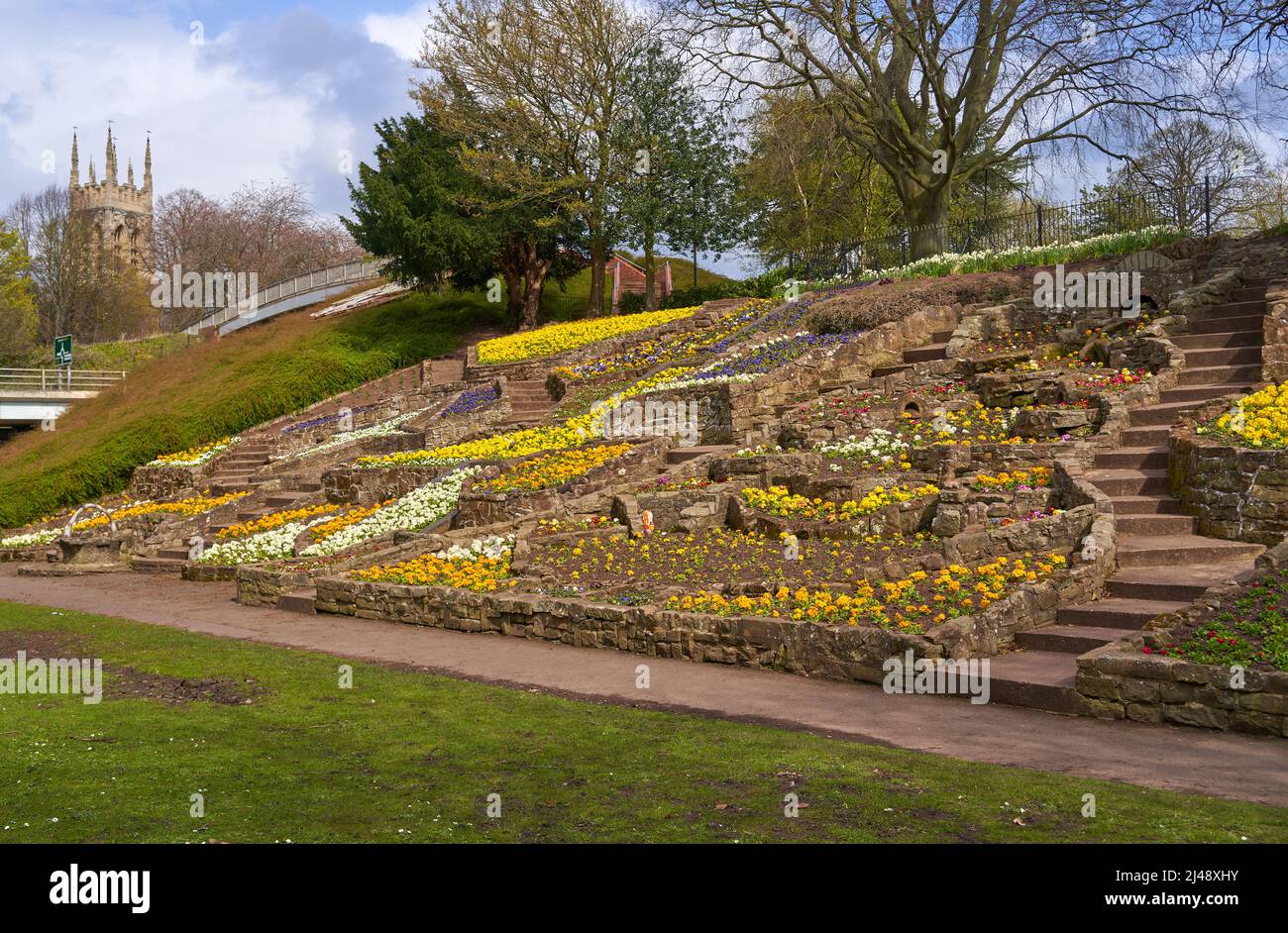 Stapenhill Gardens in Burton upon Trent, Staffordshire, UK Stock Photo ...