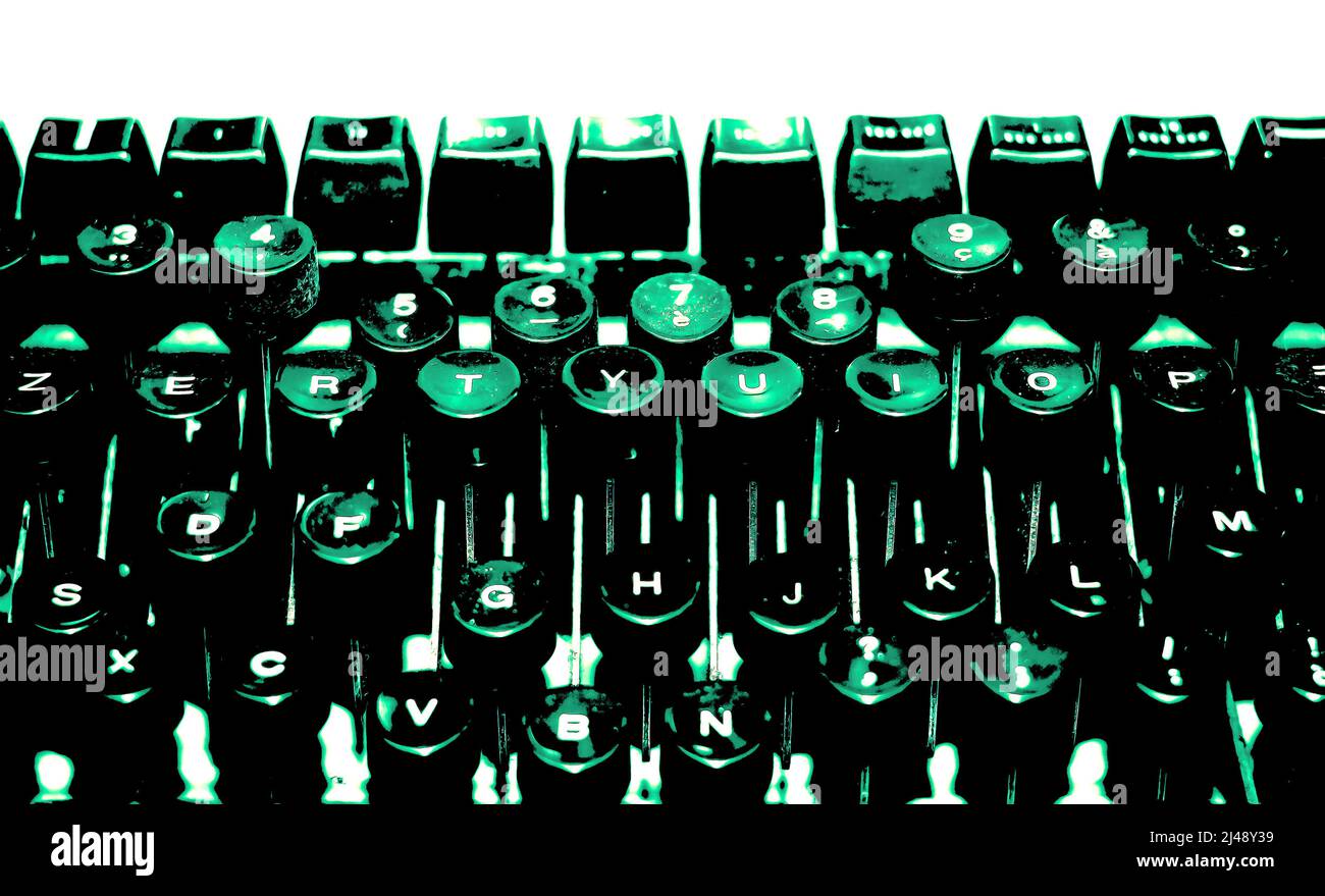 an ancient typewriter Stock Photo - Alamy