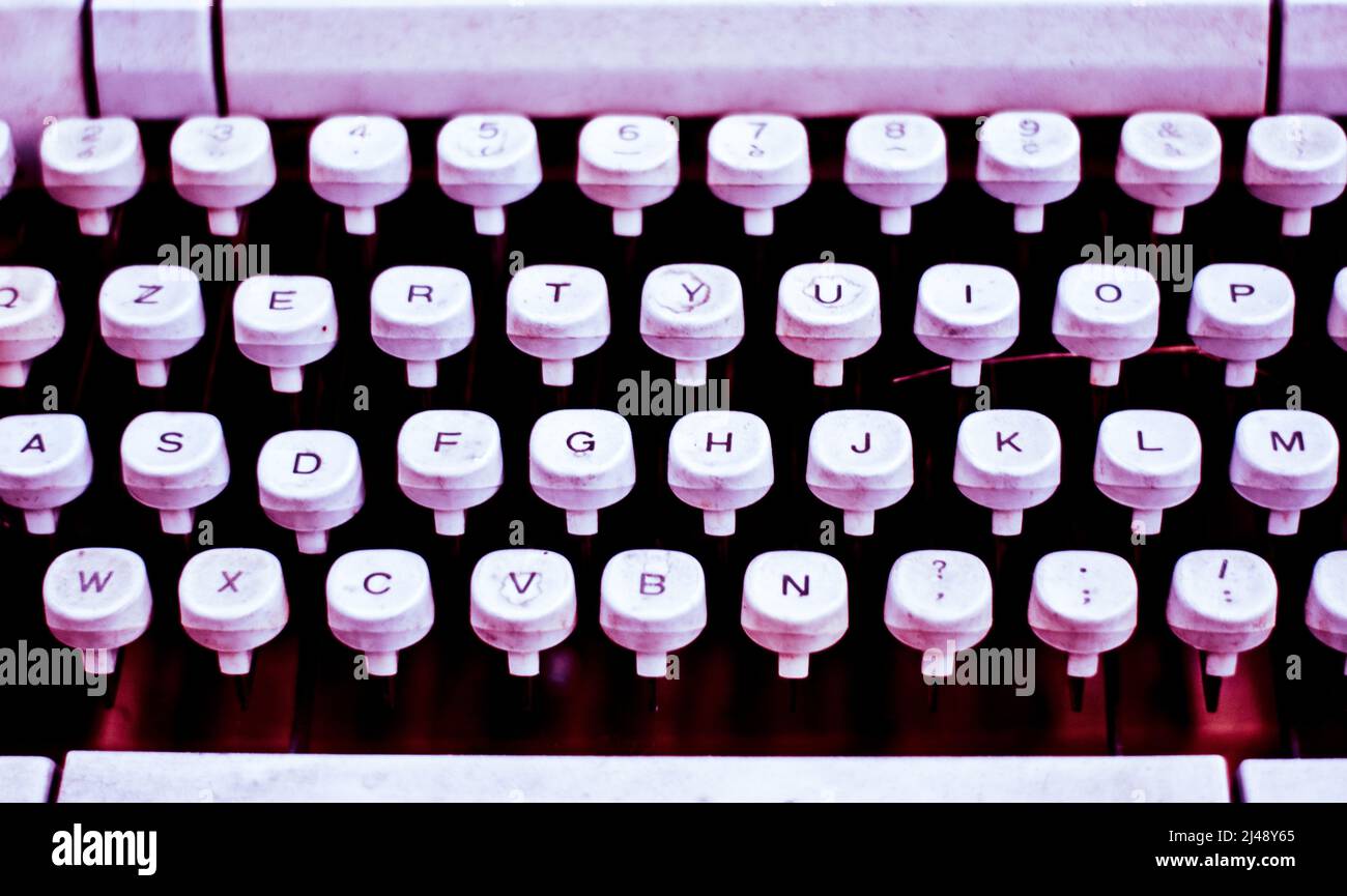 an ancient typewriter Stock Photo - Alamy