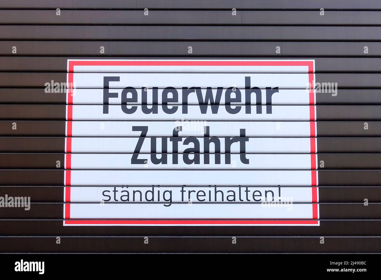 Fire rescue path, Berlin, Germany Stock Photo - Alamy