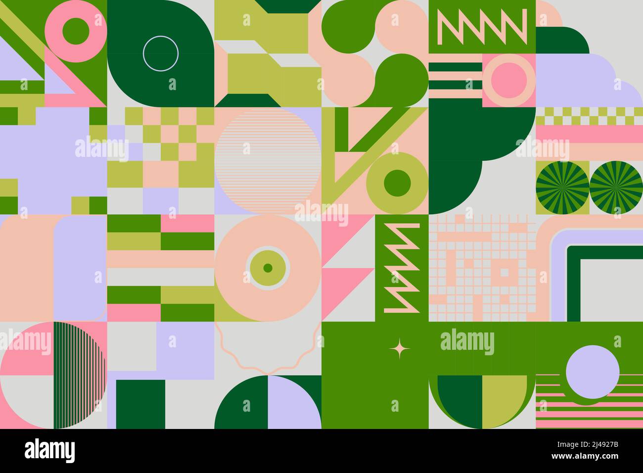 Abstract pattern graphics design inspired by modernism aesthetics arts ...