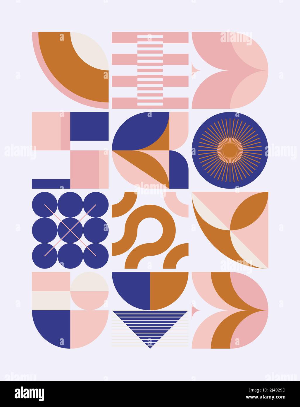 Decorative Art inspired by Mid Century movement design made with ...
