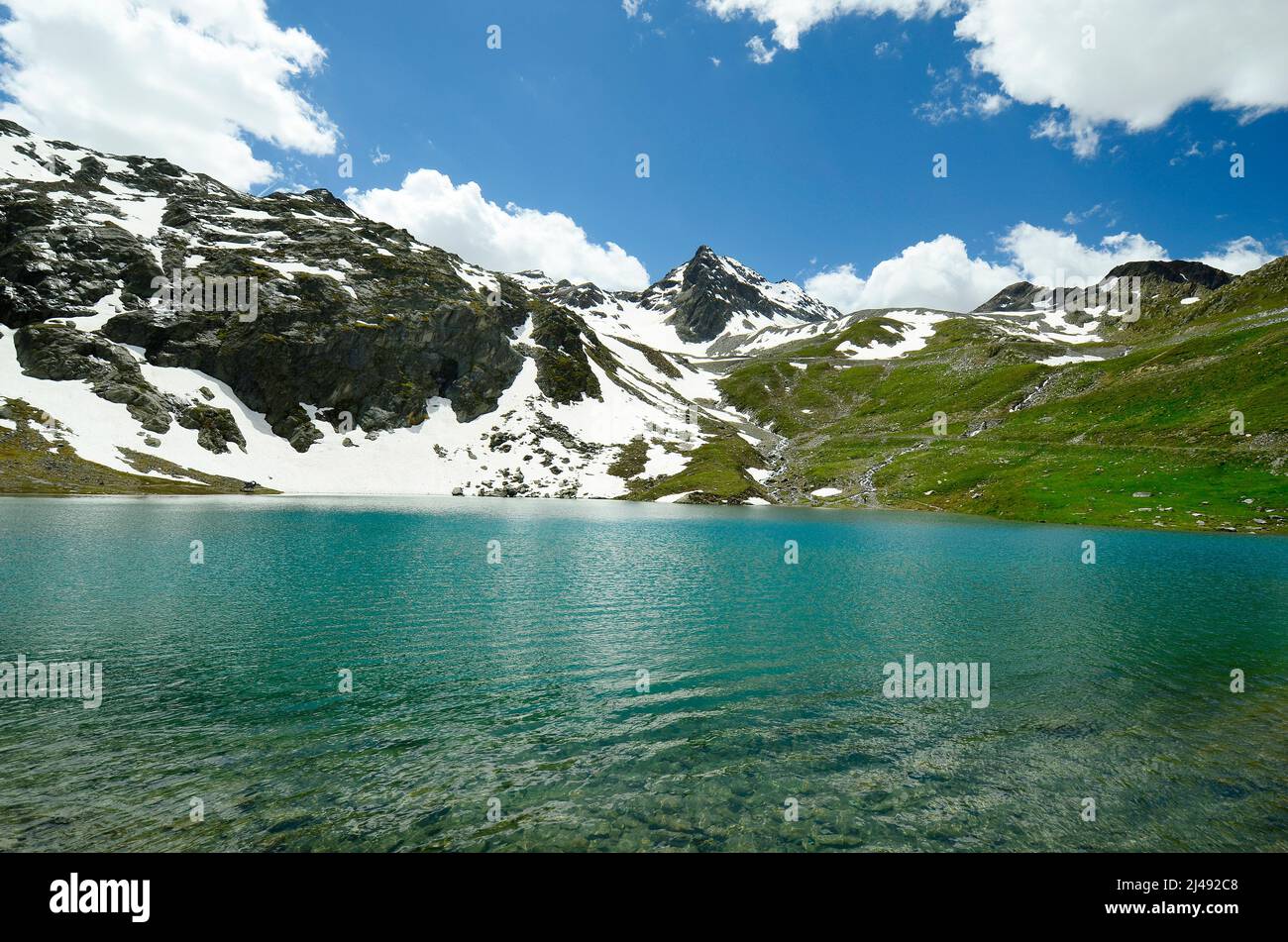 Austria, Tyrol, lake in Austrian alps Stock Photo - Alamy