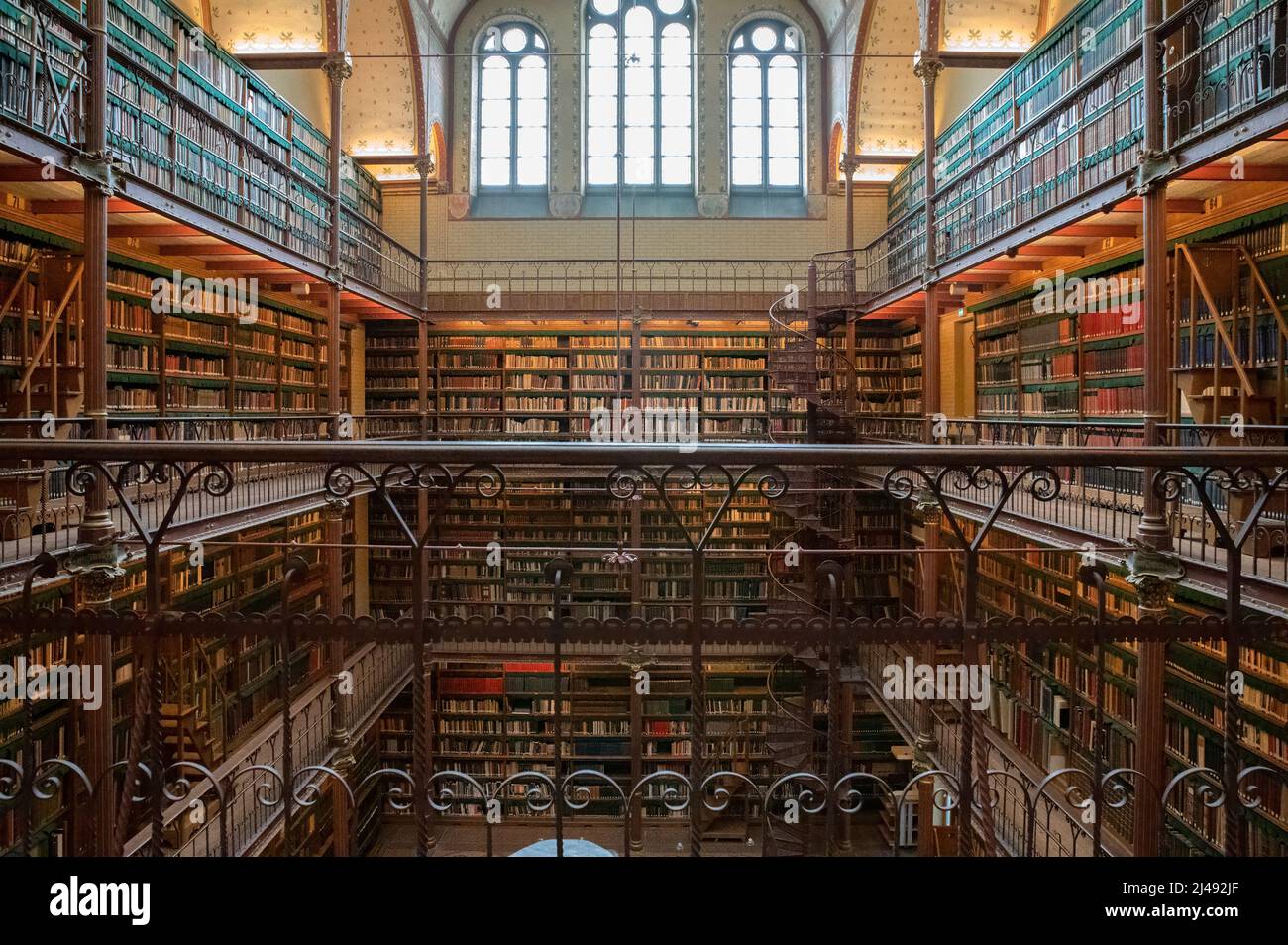 Historical Library At The Rijksmuseum Amsterdam The Netherlands 6-4 ...