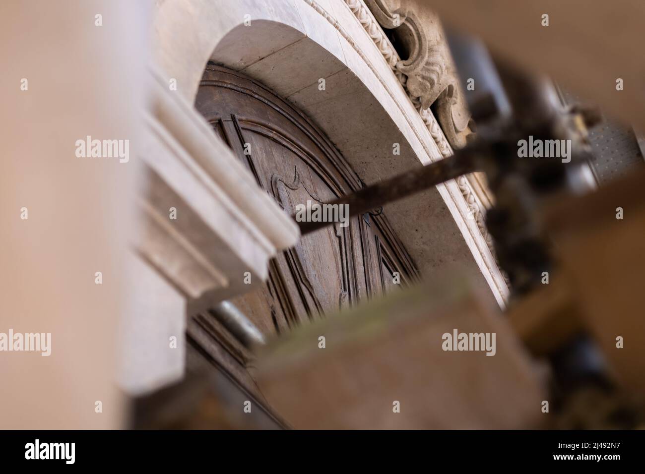 a restoration of an ancient Italian structure with patterns and columns ...