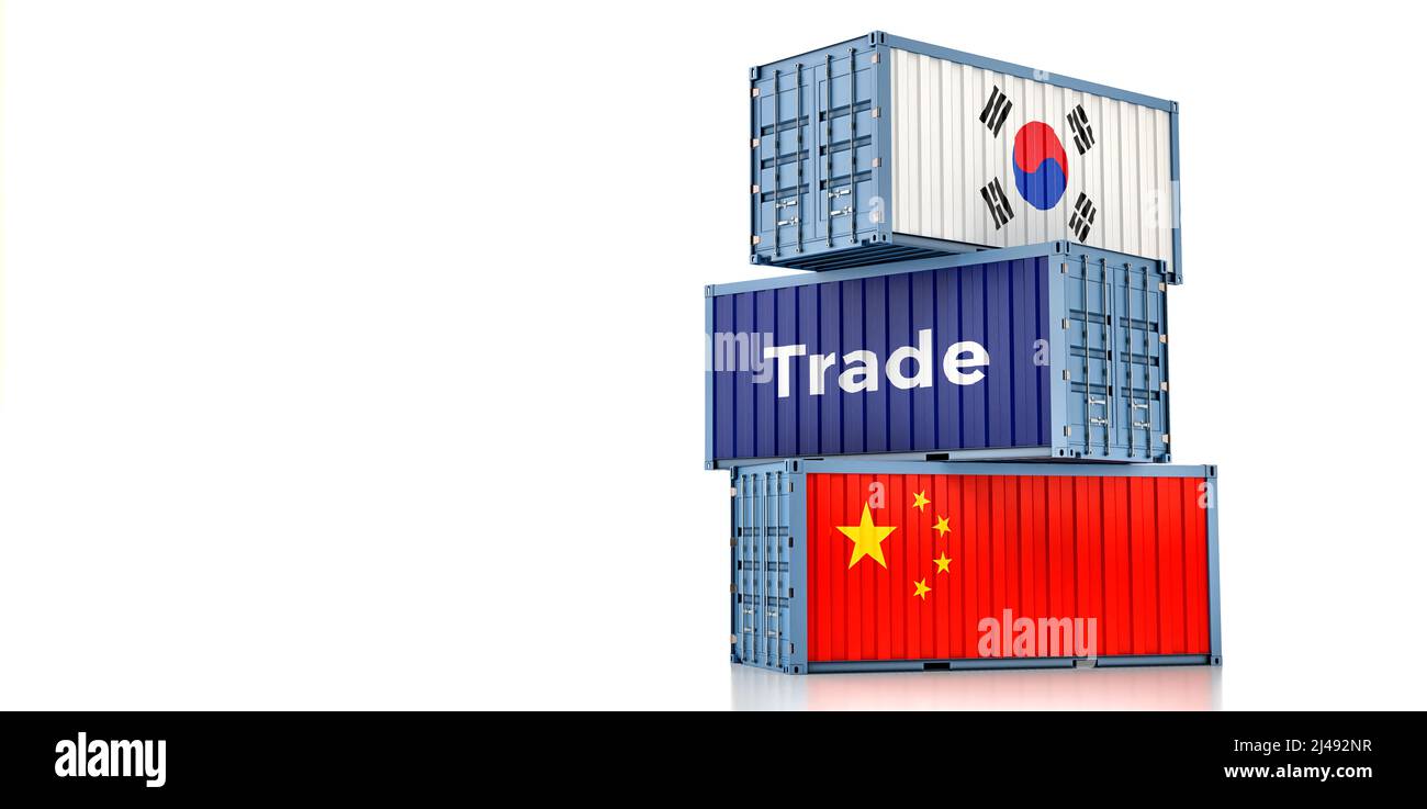 South korea china trade hi-res stock photography and images - Alamy