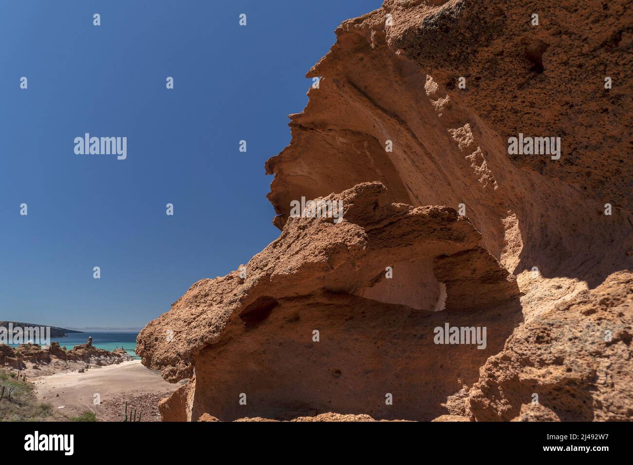 volcano rock and stone baja california sur mexico Stock Photo - Alamy