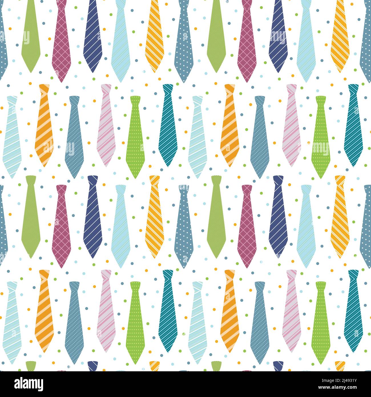 Seamless pattern with ties. Happy Father's day, vector illustration ...