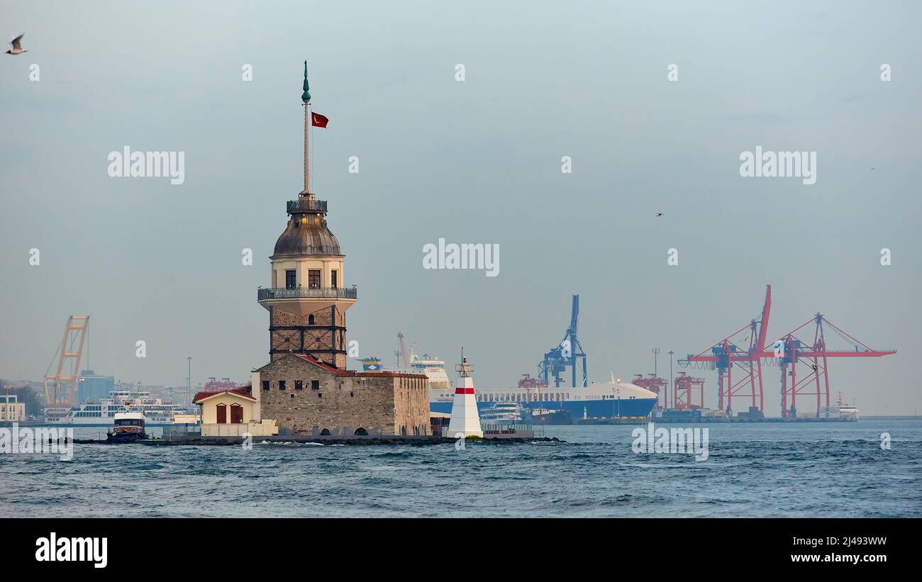 The Maidens Tower. Istanbul, Turkey Stock Photo - Alamy
