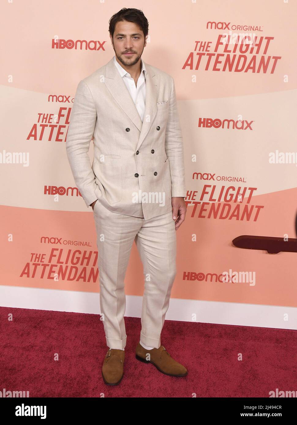 Los Angeles, USA. 12th Apr, 2022. Alberto Frezza arrives at the HBO Max ...