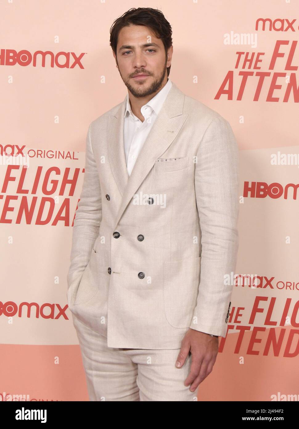 Hollywood, CA, April 12, 2022. Alberto Frezza arrives at the HBO Max ...