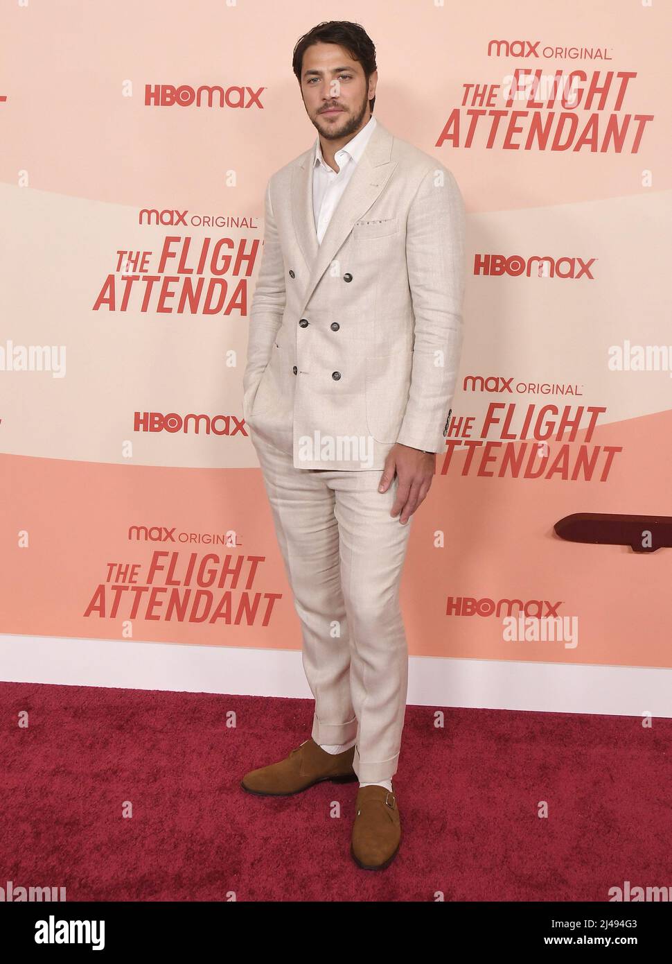 Hollywood, CA, April 12, 2022. Alberto Frezza arrives at the HBO Max ...