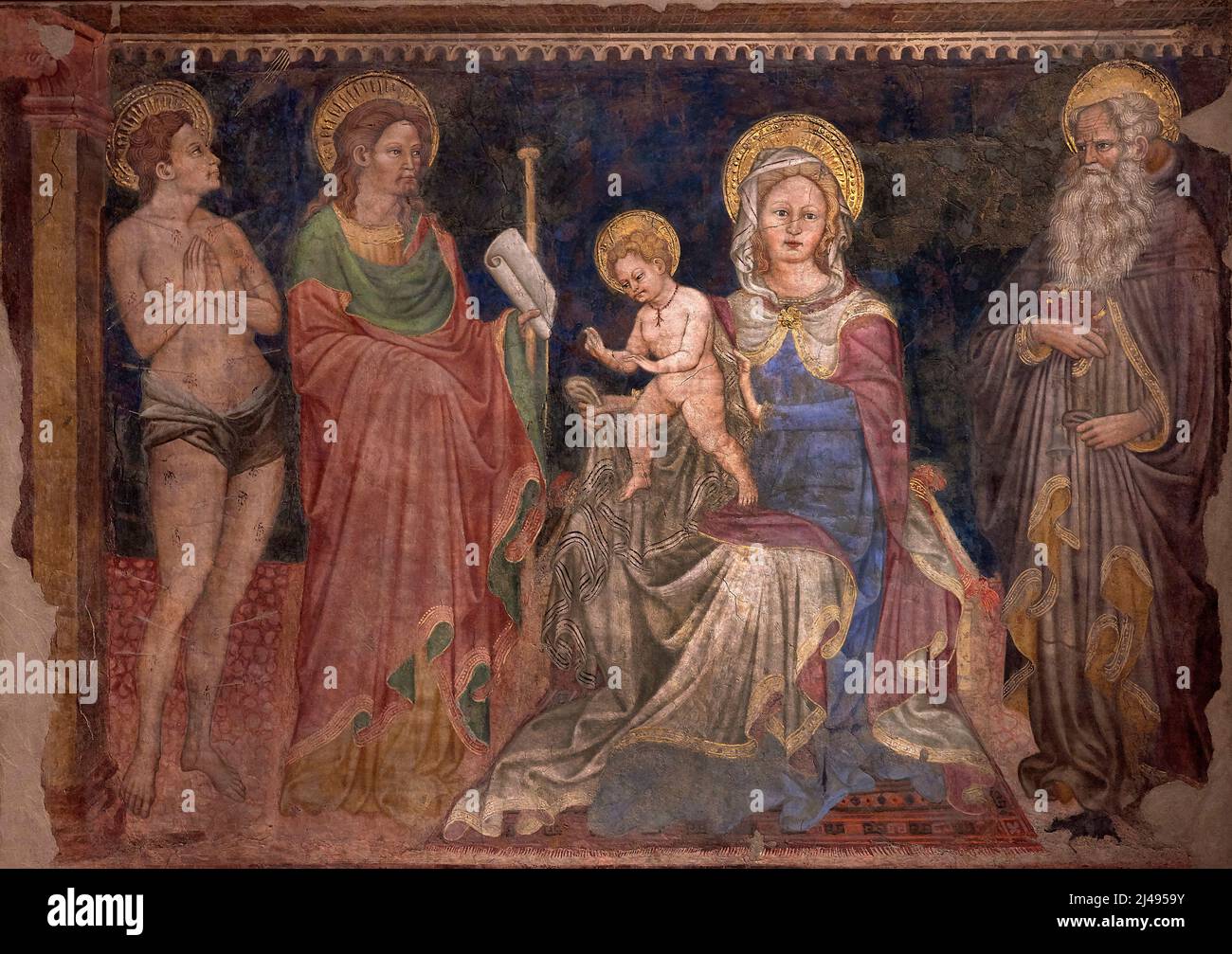 Madonna con Bambino tra S. Sebastiano, S. Giacomo Maggiore e S. Antonio ...