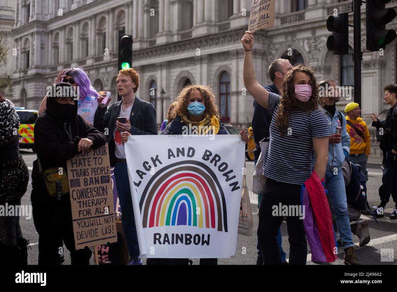 “Ban conversion therapy for all“ - The Trans Rights Protest London ...