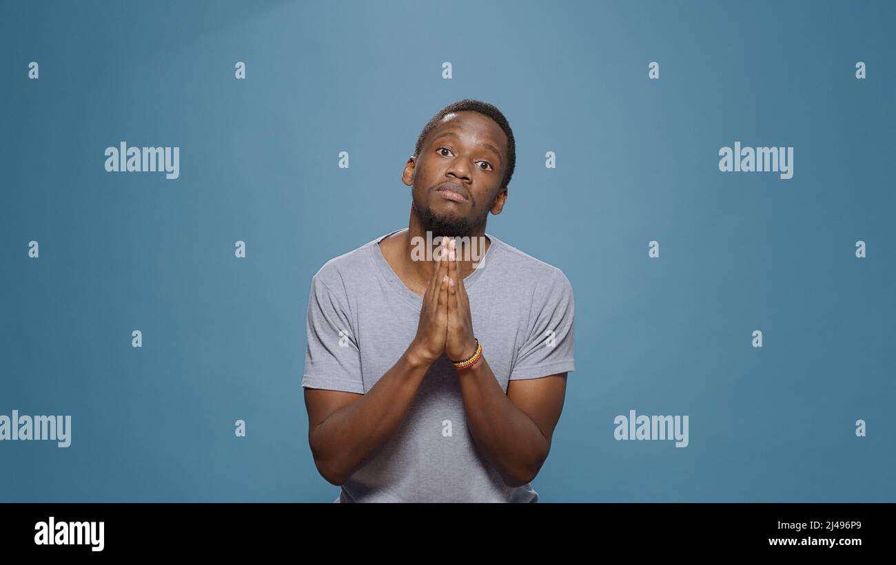 Person making apology hi-res stock photography and images - Alamy