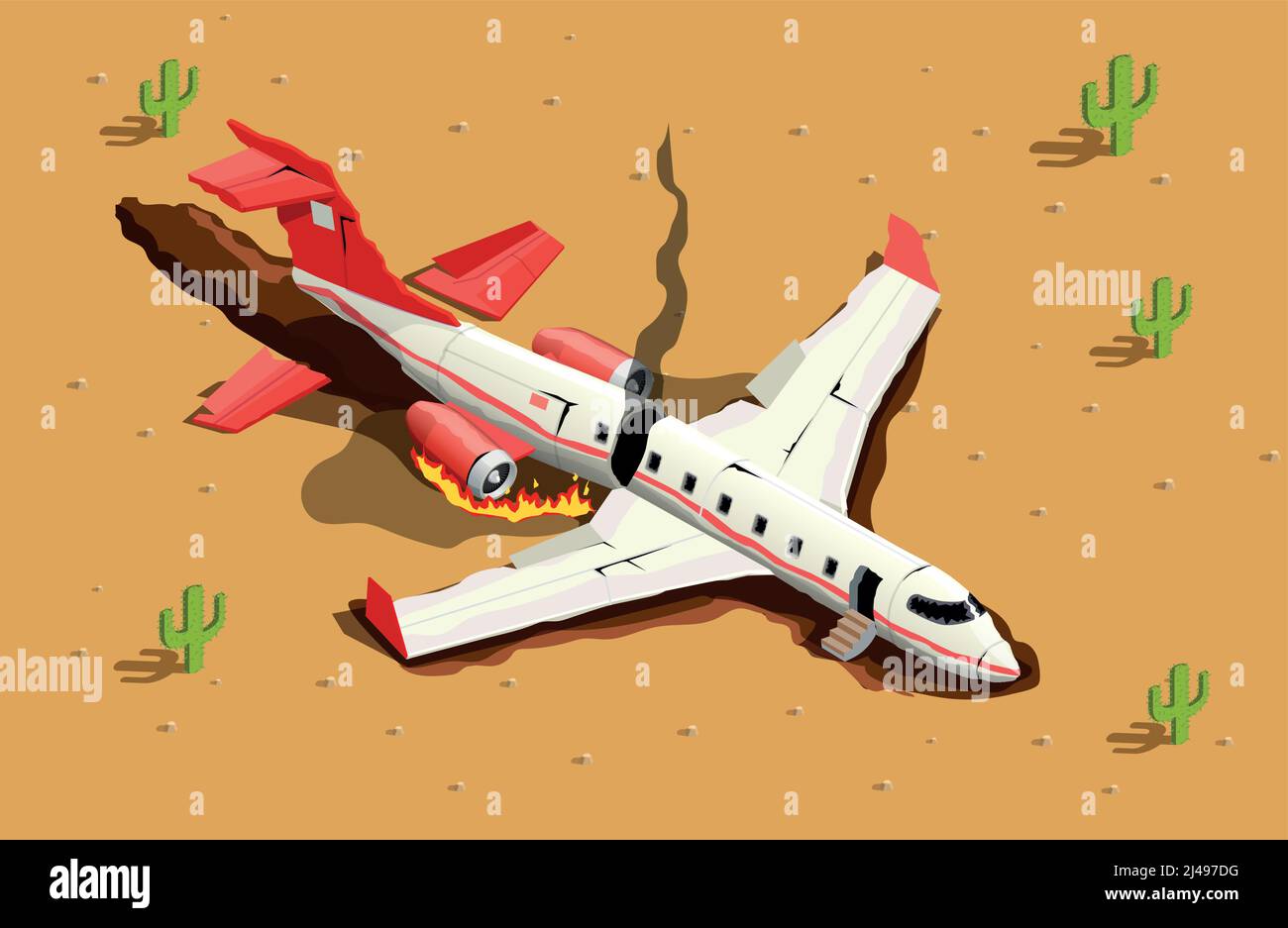 Fire aerial Stock Vector Images - Alamy