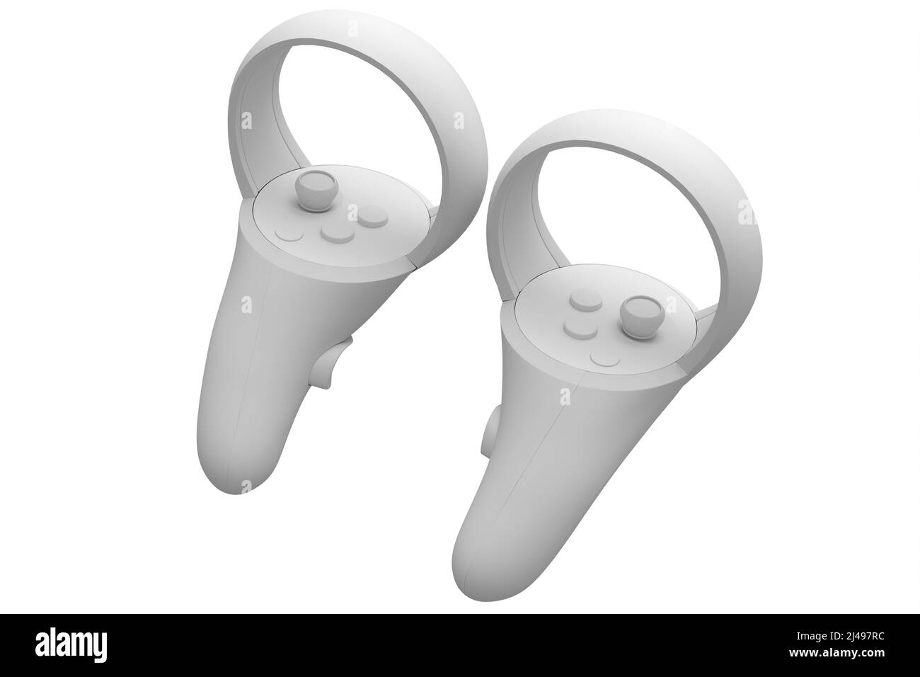 Virtual reality controllers for online and cloud gaming on white ...