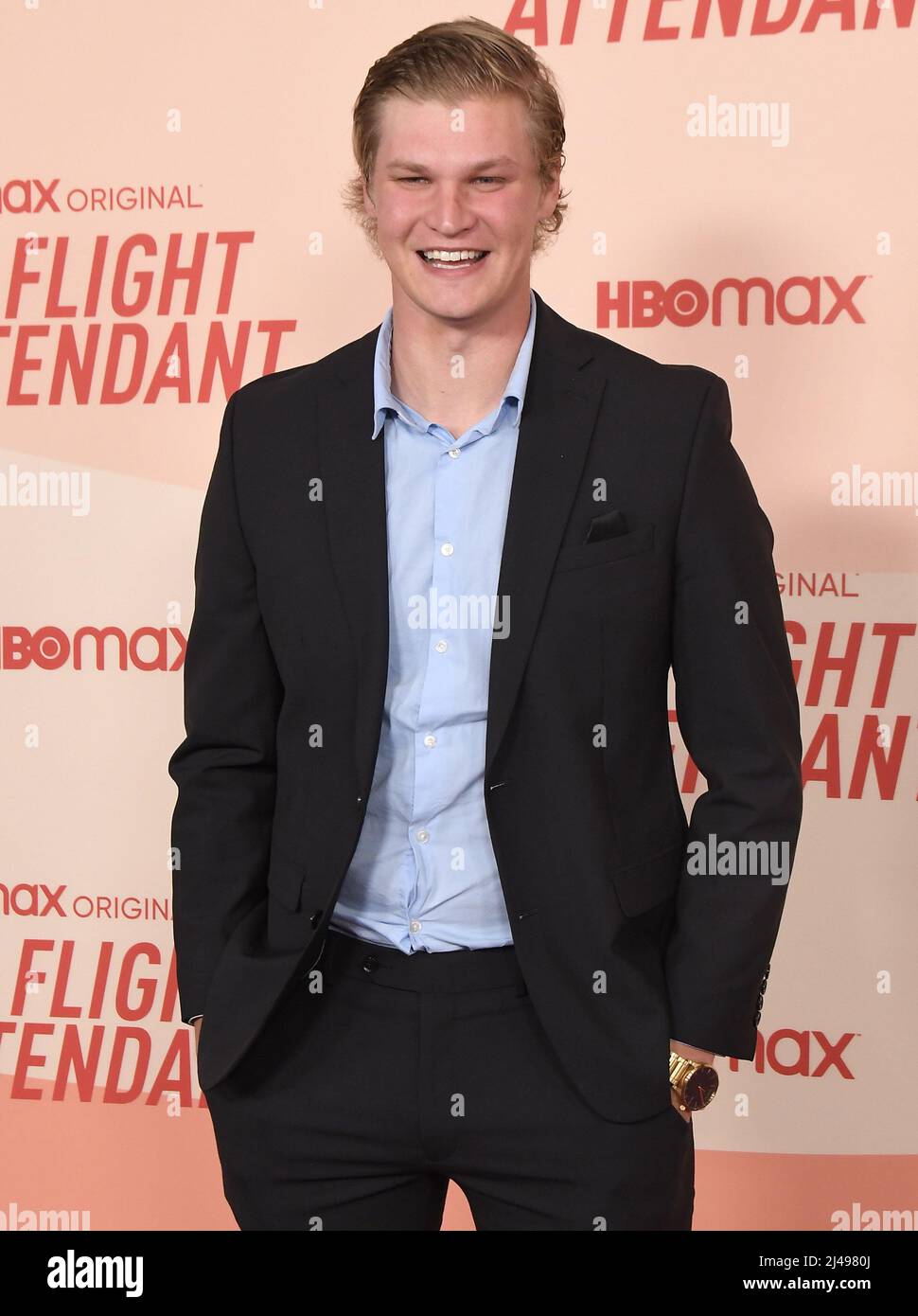 Los Angeles, USA. 12th Apr, 2022. Austin Aaron arrives at the HBO Max ...