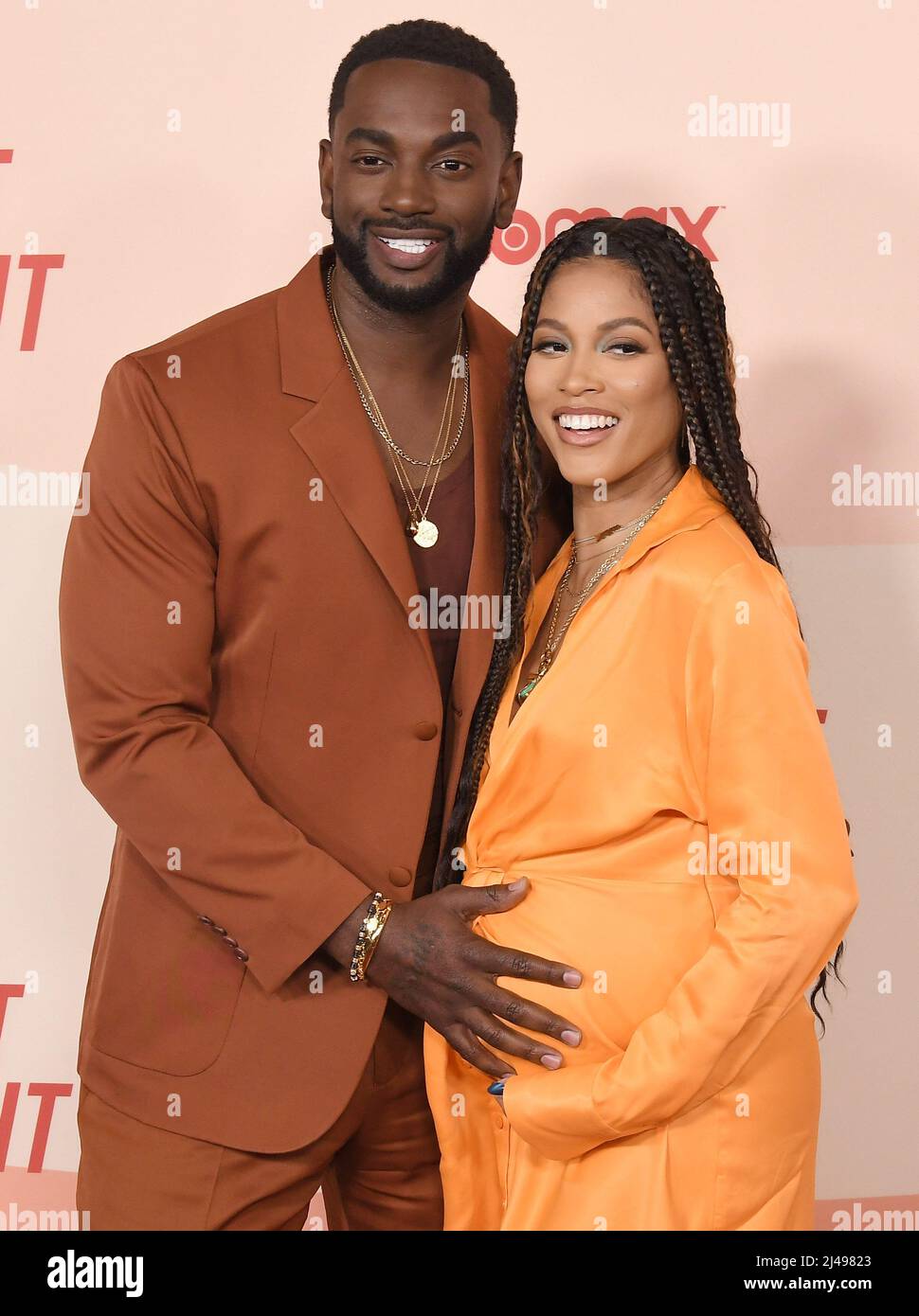 Los Angeles, USA. 12th Apr, 2022. (L-R) Mo McRae and Wife Lex Scott ...