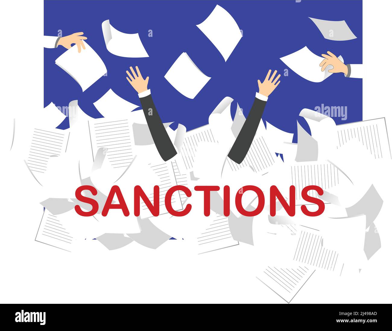 Documents about sanctions Stock Vector Images - Alamy