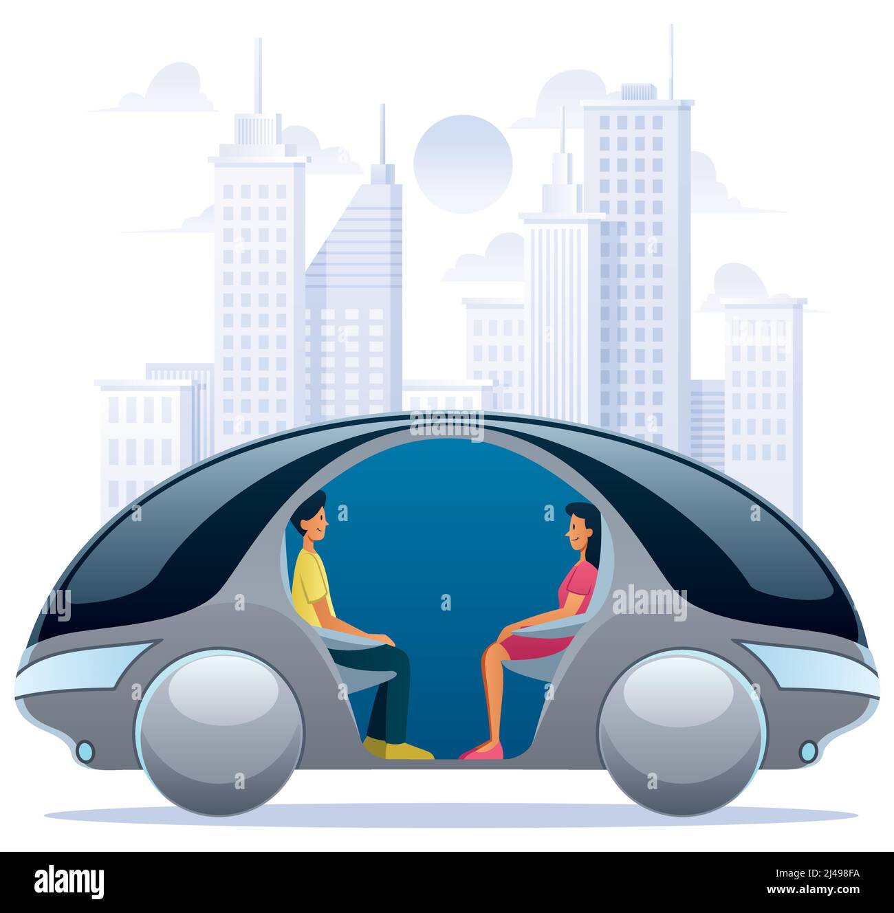 Autonomous driving car digital Cut Out Stock Images & Pictures - Alamy