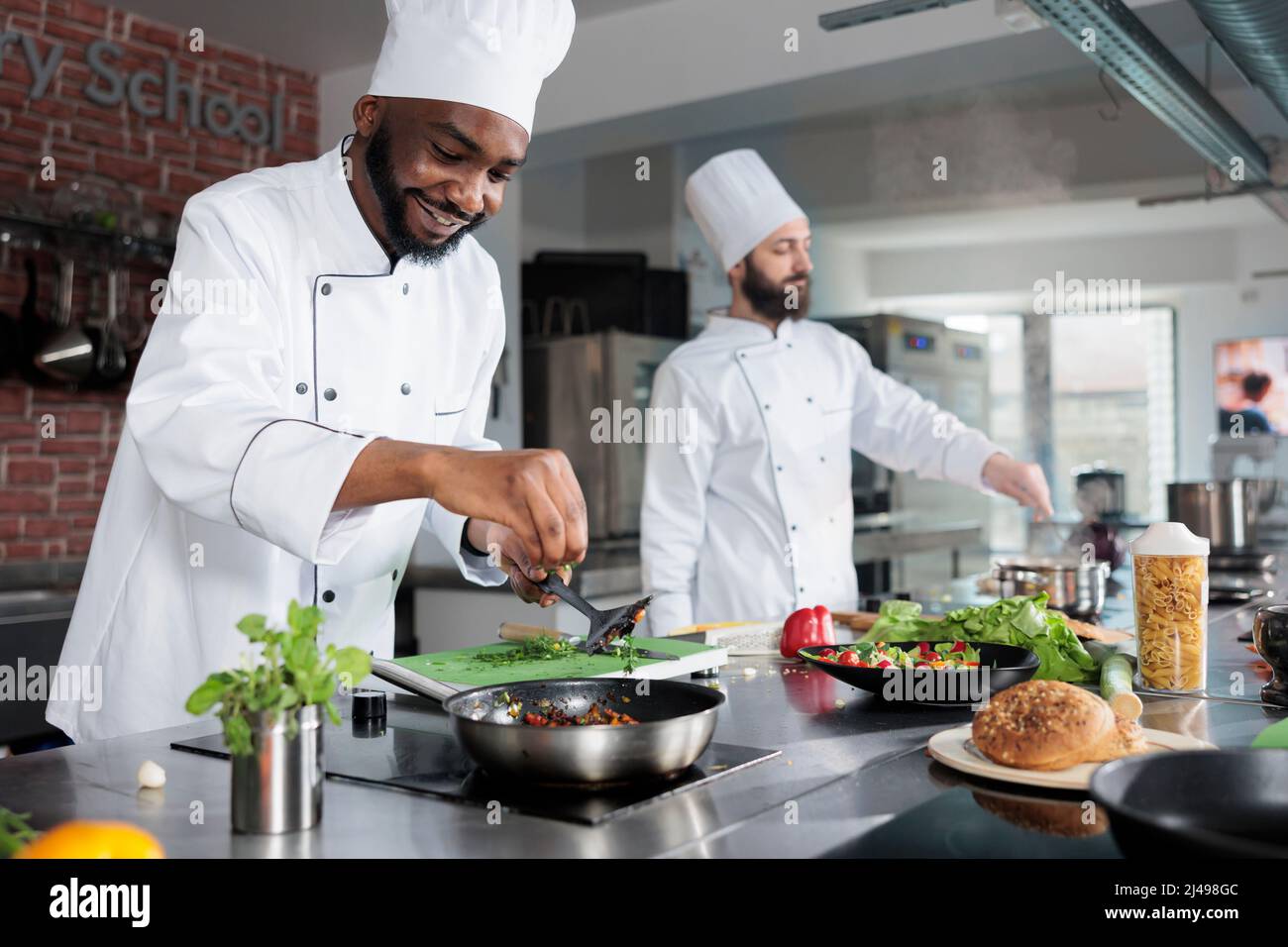 African american chef fine dining hi-res stock photography and images ...