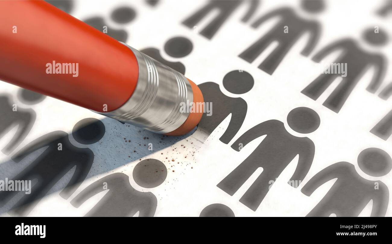 Cancel Culture - Person is erased Stock Photo - Alamy