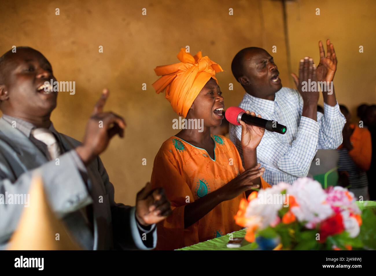 Sunday service at the ADEPR Chappelle, Gatobotobo Cell, Mbazi ...