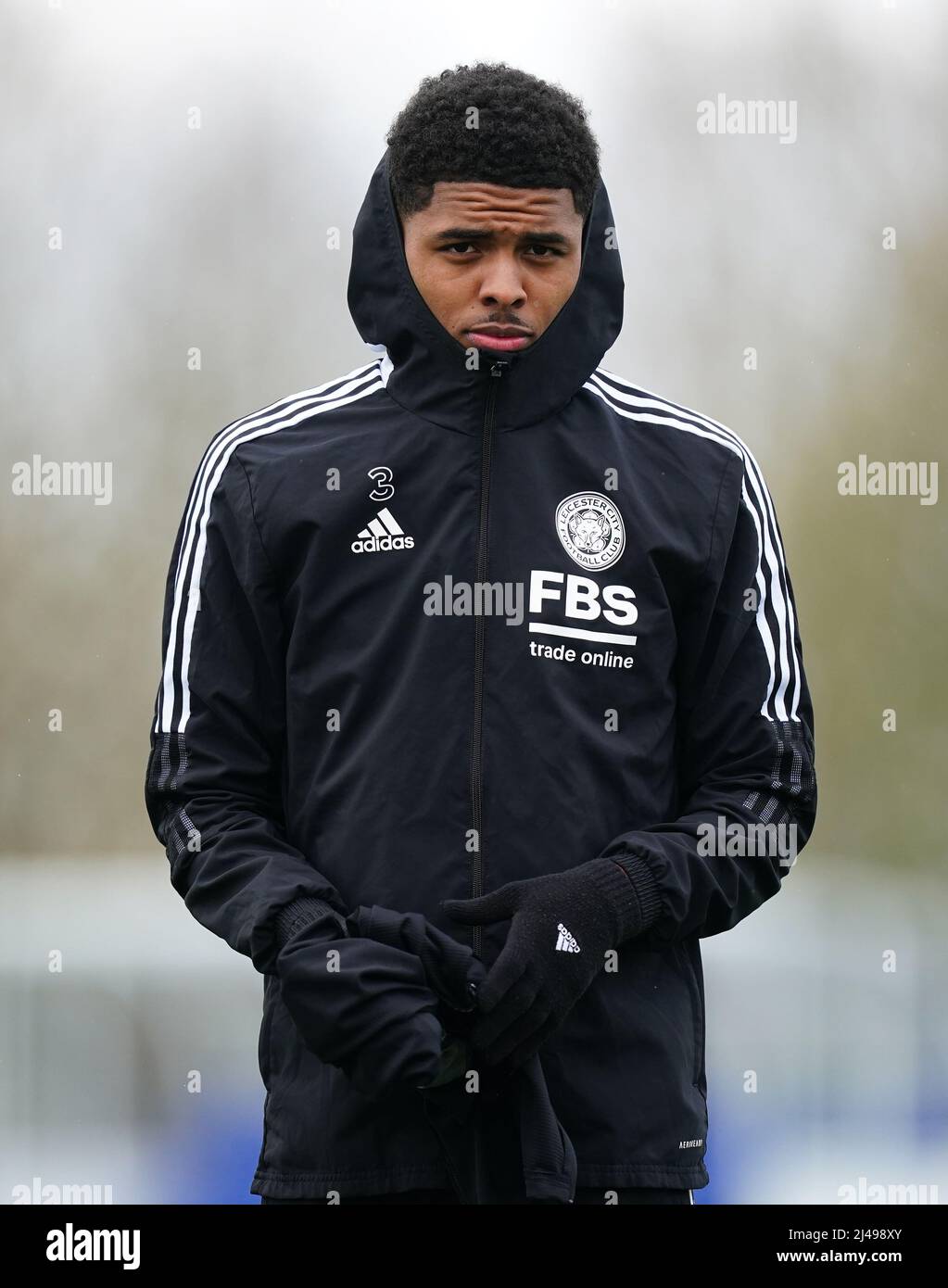 Leicester City's Wesley Fofana during a training session at the LCFC ...