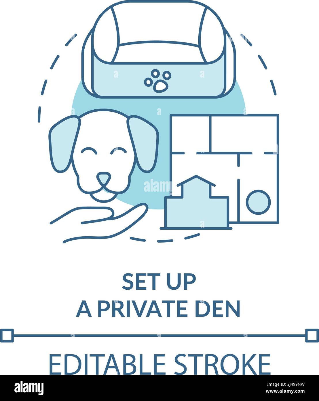 Set up private den turquoise concept icon Stock Vector Image & Art - Alamy Set up private den turquoise concept icon Stock Vector Image & Art - Alamy