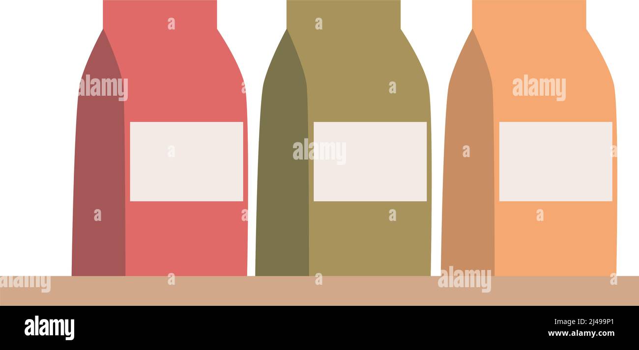 restaurant products in shelf Stock Vector Image & Art - Alamy