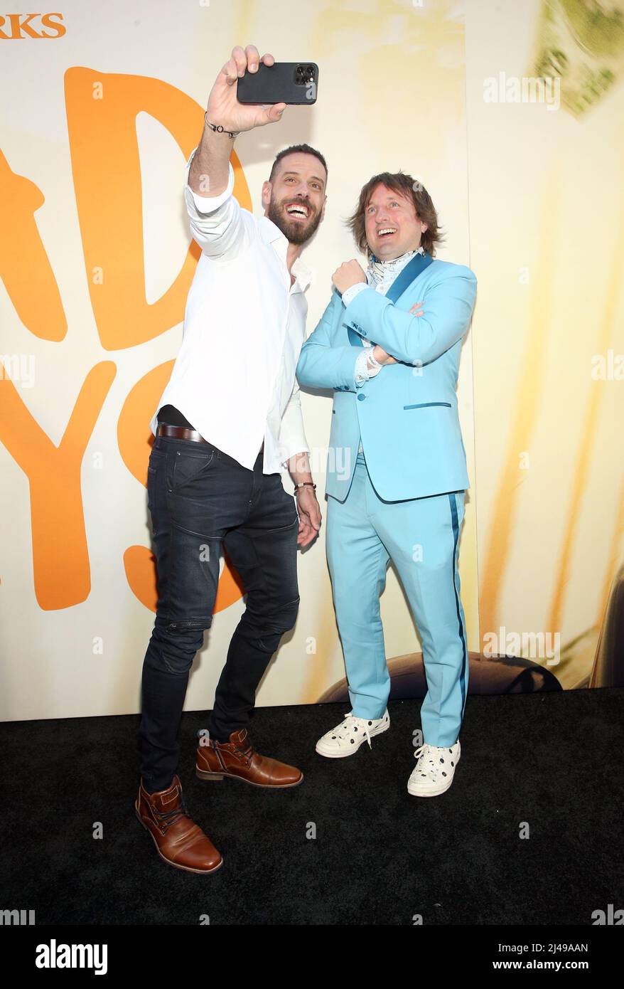 Los Angeles, Ca. 12th Apr, 2022. Pierre Perifel, Daniel Pemberton, at ...