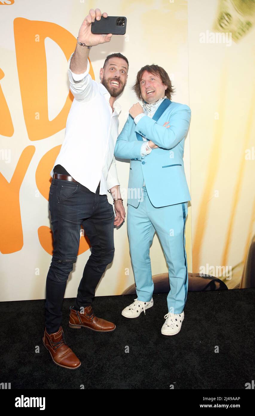 Los Angeles, Ca. 12th Apr, 2022. Pierre Perifel, Daniel Pemberton, at ...