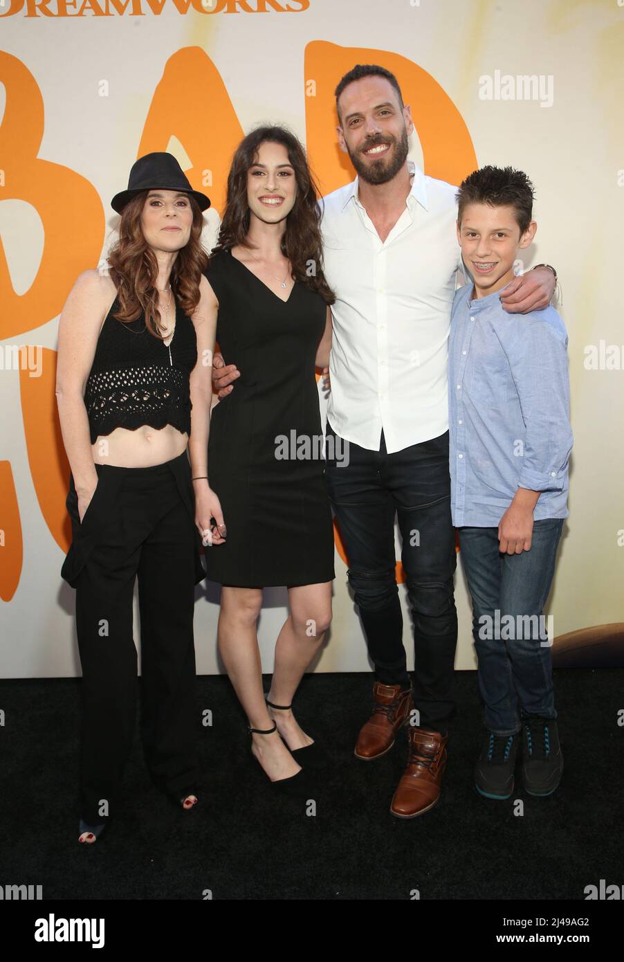 Los Angeles, Ca. 12th Apr, 2022. Pierre Perifel with his Family, at the ...
