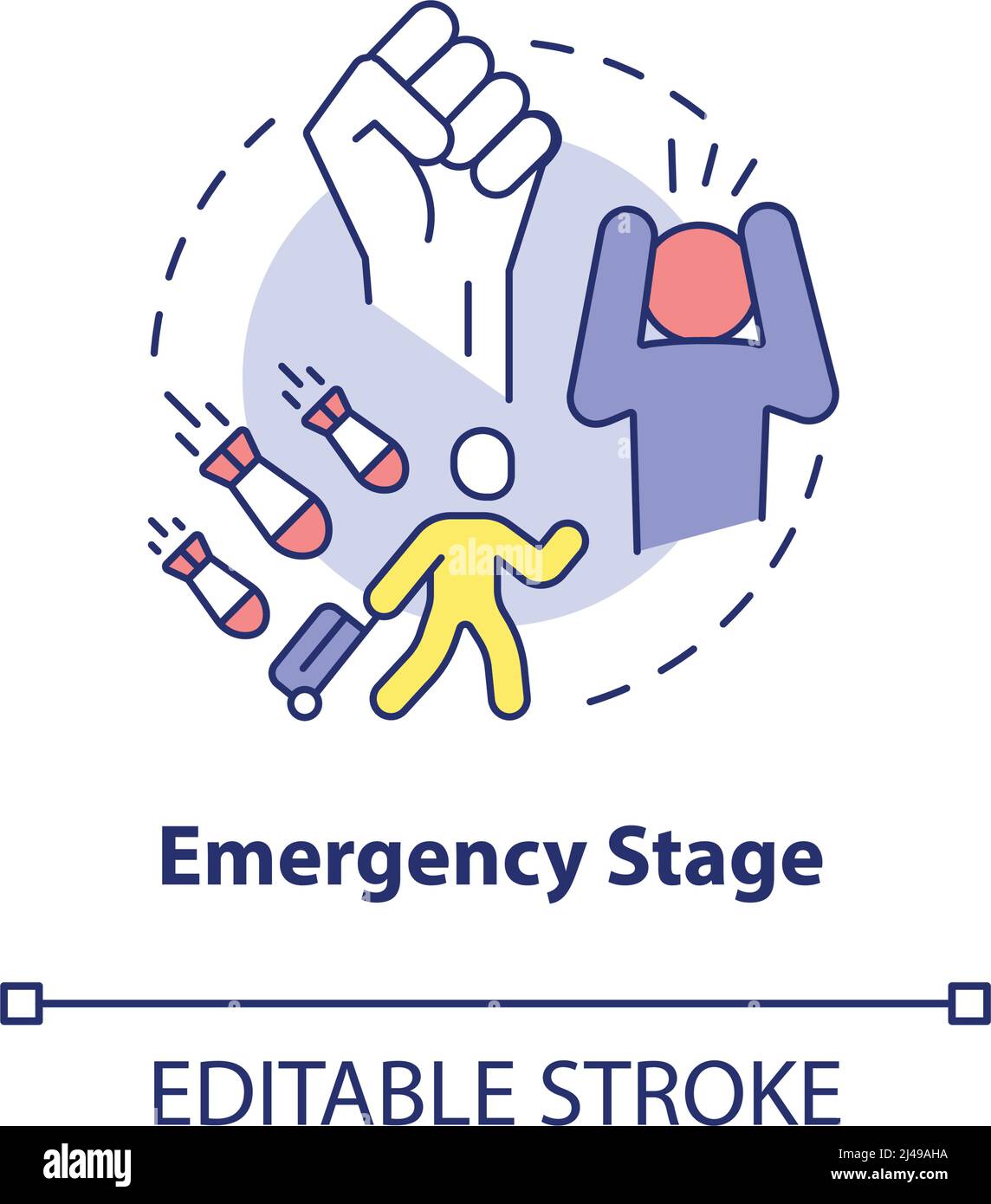 Emergency stage concept icon Stock Vector Image & Art - Alamy