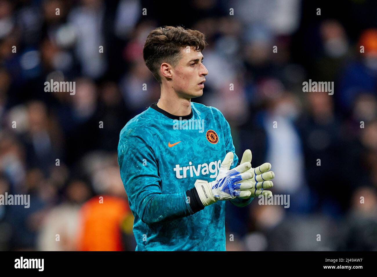 Kepa arrizabalaga real madrid 12 april hi-res stock photography and ...