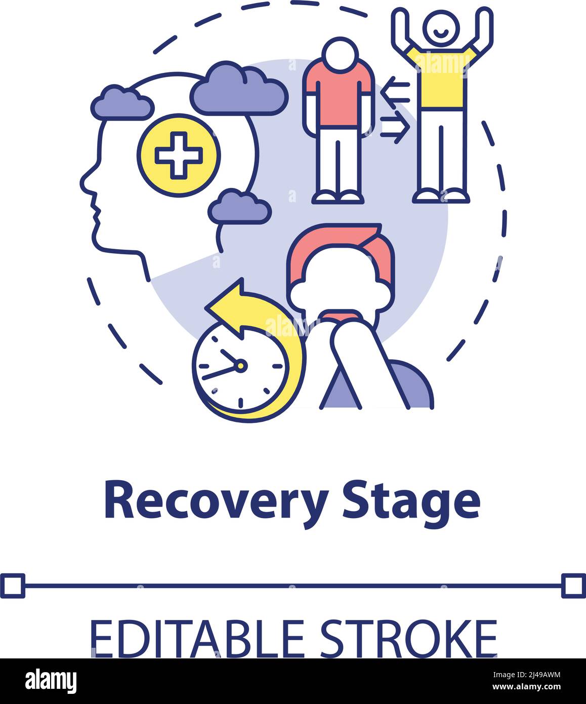 Recovery stage concept icon Stock Vector Image & Art - Alamy