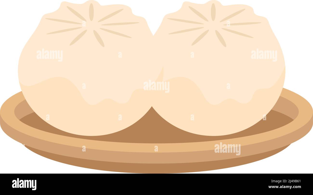 Dumplings on plate Stock Vector Images - Alamy