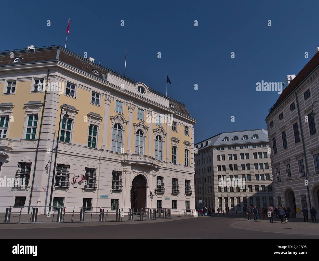 View of the Austrian Chancellery Bundeskanzleramt (BKA) located at ...