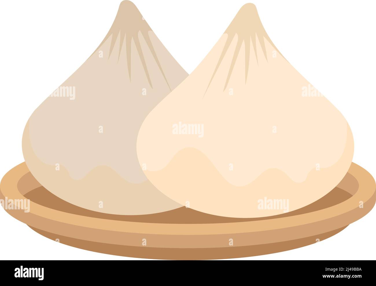 Cute cartoon dumplings vector Cut Out Stock Images & Pictures - Alamy